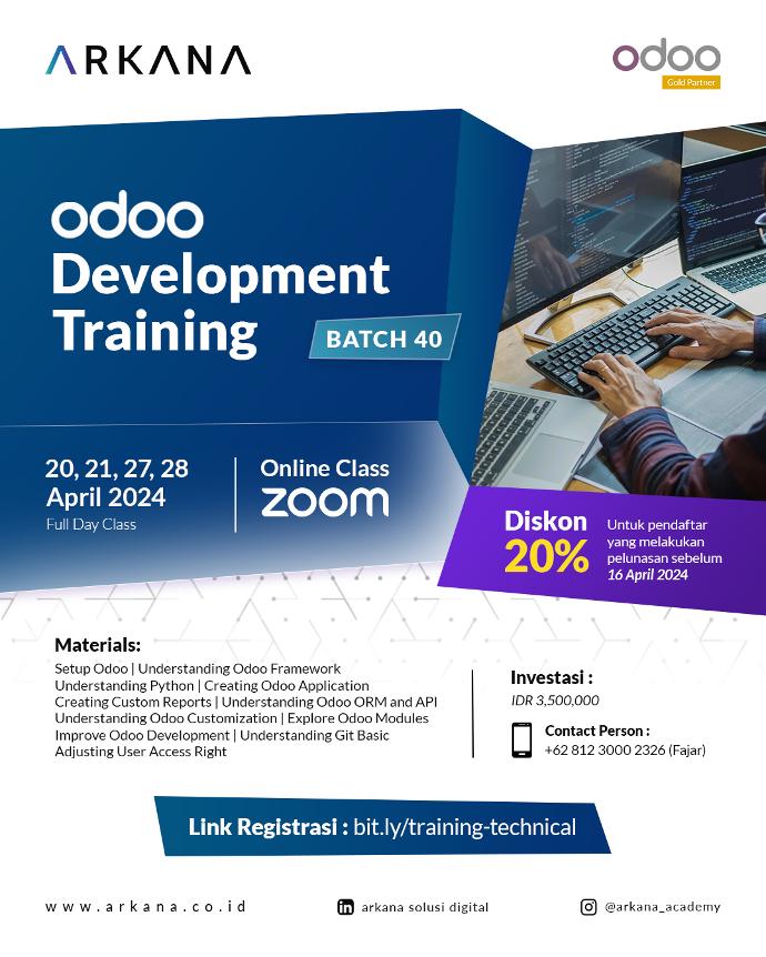 Odoo Development Training | Indonesia Odoo Development Training | Indonesia